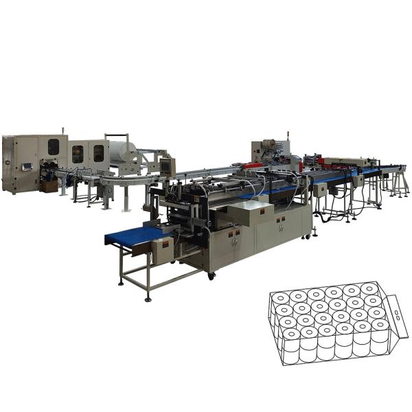Quality Bundle 48 Rolls Package Small Individual Toilet Roll Manufacturing Machine Toilet Paper Production Line for sale