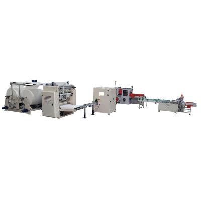 China Good business soft bag V fold facial tissue paper making machine complete production line for sale