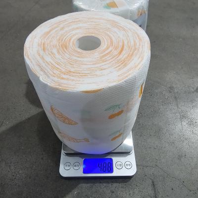 China High speed automatic label applicator maxi roll printing kitchen towel paper making machine production line price for sale