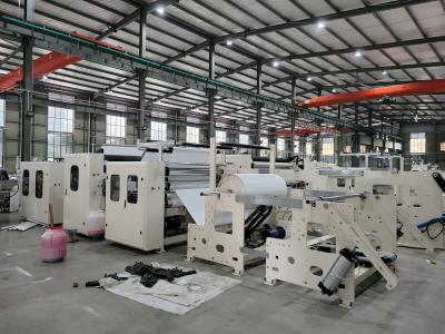 China High speed automatic label applicator maxi roll printing kitchen towel paper making machine production line price for sale
