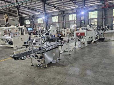 China High speed automatic label applicator maxi roll printing kitchen towel paper making machine production line price for sale