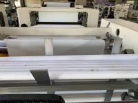 China Automatic Toilet Paper Rewinding Machine 2800mm Width PLC Controlled Tissue Roll Making Machine for sale