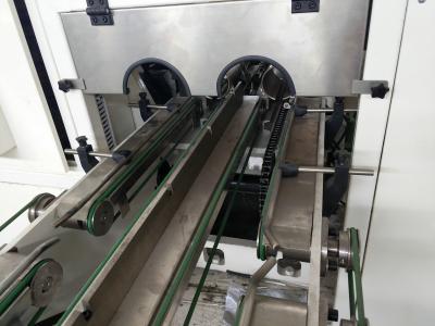 中国 2800mmの幅のチャネル120cuts/Minを締め金で止めるサーボ トイレット ペーパーの打抜き機 販売のため