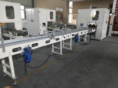 中国 2800mmの幅のチャネル120cuts/Minを締め金で止めるサーボ トイレット ペーパーの打抜き機 販売のため