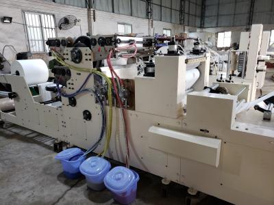 Cina Bobina di taglio della carta velina del rullo di lana latteo flessografico della stampatrice in vendita