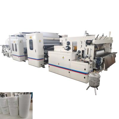 Cina linea imballaggio di goffratura di 200m/Min Maxi Roll Toilet Paper Production degli strizzacervelli del confine in vendita