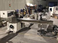 China Automatic Handkerchief Making Machine 210mm Width Color Print Unit 76mm Core 70-75 Bags/min for sale
