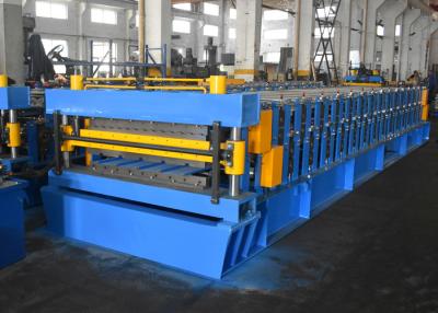 China Color Steel / Galvanized Steel Roofing Sheet Roll Forming Machine With Double Layer Design for sale