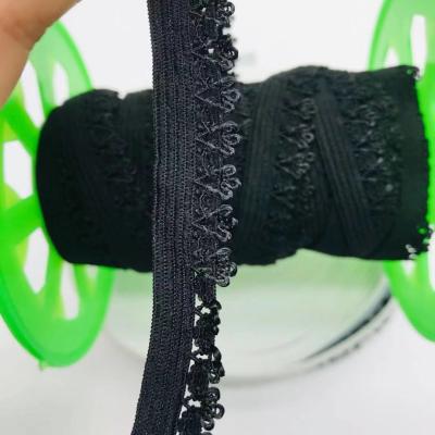 China High Quality lace elastic ribbon lace trimming webbing lace knitted elastic for underwear for sale