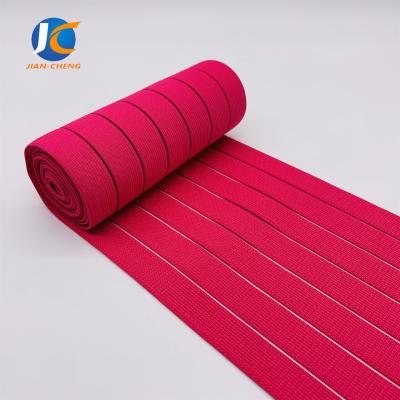 China 150mm Polyester elastic band  fish silk  for underwear with waist belt belly band for sale