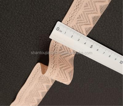China 38mm Sexy Lady Lace Elastic Nylon Elastic Band Underwear Webbing Spandex / Nylon High Tenacity Not Support Eco-friendly for sale