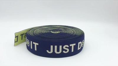China High quality 40mm Jacquard Elastic Bands Polyester Rubber Band Stretch Webbing for sale