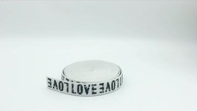 China Wholesale High Quality 10MM Custom Brand Logo Jacquard Woven Soft Nylon Elastic Webbing Band For Bra Strap for sale
