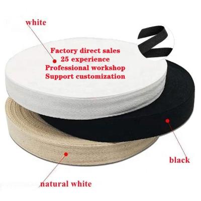 China China Suppliers High Quality Colorful 10/20/30/50mm Cotton tapes webbing/ribbon for bags garment for sale