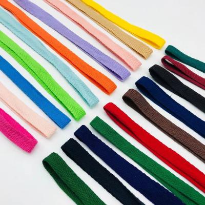 China Natural Cotton Twill Tape 1 Inch Bunting Bias Tape Herringbone Webbing Tape Roll for clothing for sale