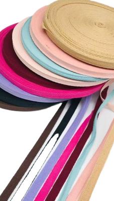 China Factory wholesale double sided herringbone polypropylene organic cotton twill tape nylon webbing for custom belt for sale