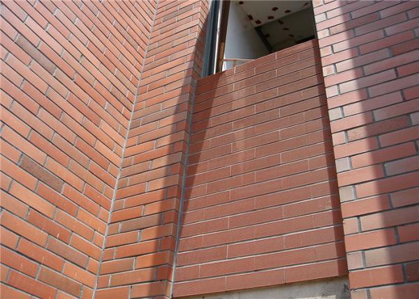 Solid exterior veneer brick wall wear resistance for house building design