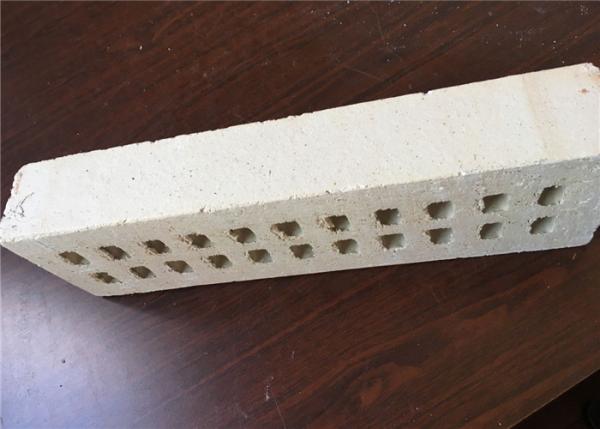 Pure White Multi Holes Perforated Clay Bricks Anti - Freeze 35% Void Ratio