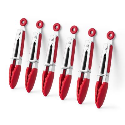 Cina Apparecchi da cucina in silicone - pinze da cucina 11/15 Inch Pinze di silicone resistenti al calore con acciaio inossidabile in vendita