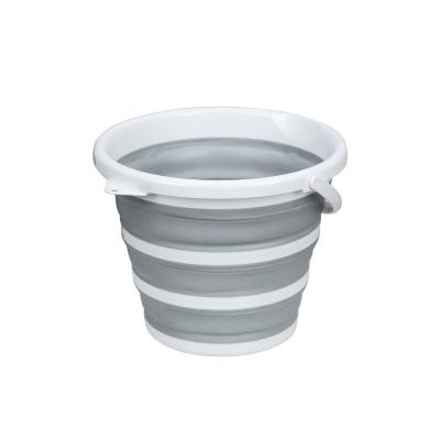 Cina Strumento di pulizia del secchio di silicone pieghevole di grande capacità con maniglia risparmio di spazio vasca idrica esterna per giardino o campeggio in vendita