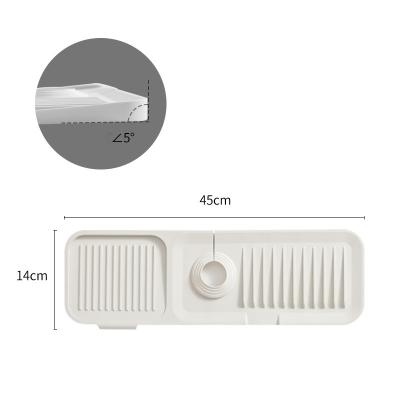 Cina Manicotto del rubinetto in silicone Tavolo Mat utensili da cucina lavanderia del lavandino Sapone Spugna supporto accessori Matta per il deposito di piccoli attrezzi in vendita