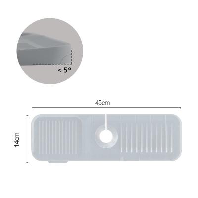 Cina Manicotto del rubinetto in silicone Tavolo Mat utensili da cucina lavanderia del lavandino Sapone Spugna supporto accessori Matta per il deposito di piccoli attrezzi in vendita