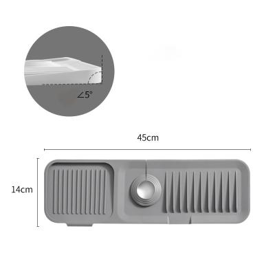 Cina Manicotto del rubinetto in silicone Tavolo Mat utensili da cucina lavanderia del lavandino Sapone Spugna supporto accessori Matta per il deposito di piccoli attrezzi in vendita