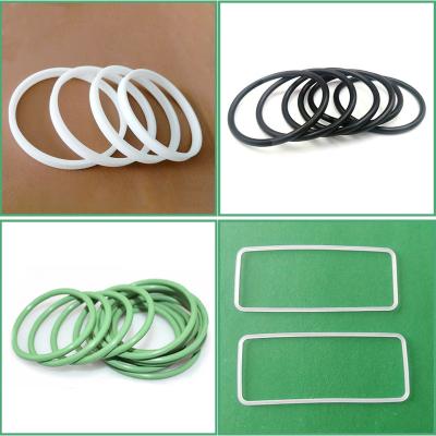 Cina Diverse forme di anelli di sigillamento in gomma di silicone personalizzati dalla fabbrica Anelli O e anelli di sigillamento quadrati impermeabili in vendita