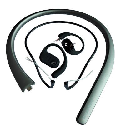 Cina Customized Earphone Components Neckband Bluetooth Earphones Silicone Neckband Accessories in vendita