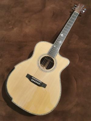 China Custom 40 Inch GA Body All Solid Spruce Wood Acoustic Guitar for sale