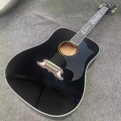 China Miniature Acoustic Guitar ELVIS PRESLEY Dove Ebony Custom Black for sale