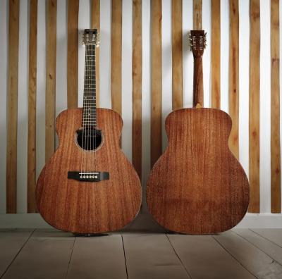 AAA All Solid Mahogany Wood Handmade Custom OM Acoustic Guitar