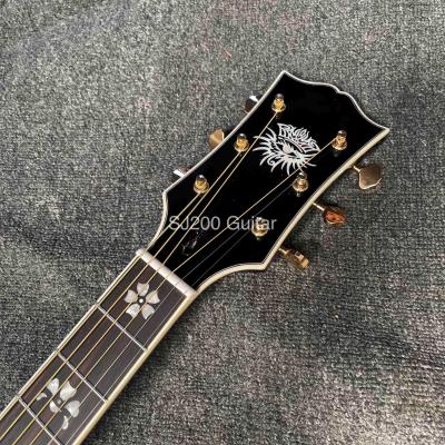 China Custom GB style SJ200 Cocobolo Double Pickguard Acoustic Guitar for sale