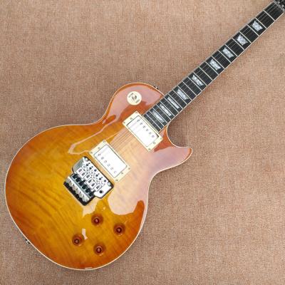China New high quality Standard LP 1959 R9 electric guitar, Quilte Maple top tremolo bridge Rosewood Electric guitar, free shi for sale