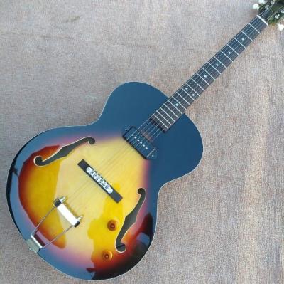 China New style high quality custom L-5 Jazz electric guitar, one piece of P90 pickup hollow body jazz electric guitar, free s for sale