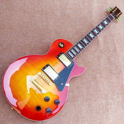 China Standard LP 1959 R9 electric guitar, Cherry burst color electric guitar with Gold hardware, free shipping for sale