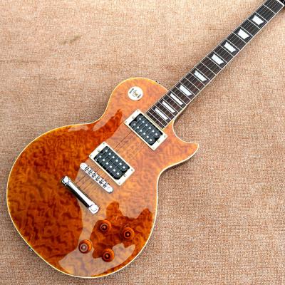 China New style high quality LP standard 1959 R9 electric guitar, Flame Maple Top Rosewood Fingerboard electric guitar for sale