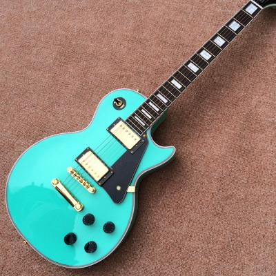 China Custom LP electric guitar, Rosewood Fingerboard & Solid Mahogany Body Gold hardware electric guitar, Free shipping for sale