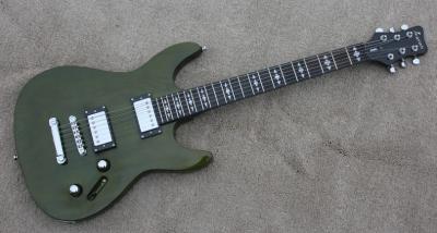 China 2017 LAVISH new style Grass green FMS custom Solid ELM electric guitar fingerboard ebony Free shipping Factory direct sa for sale