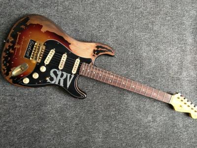 China High Quality The new handmade remains ST SRV electric guitar,Do old electric guitar,Real photo,Free shipping for sale