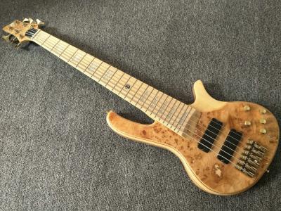China 6 Strings Electric Bass Guitar Maple Body Active pickups Bass Guitar Music instruments for sale