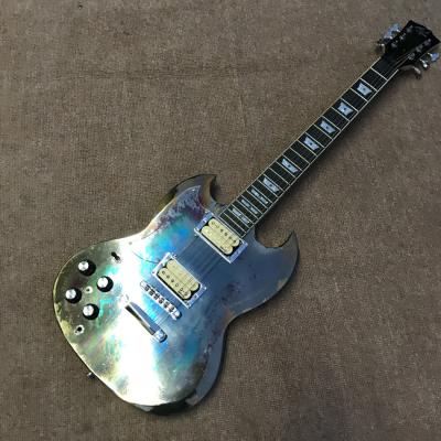 China High quality LED light acrylic electric guitar, free shipping for sale