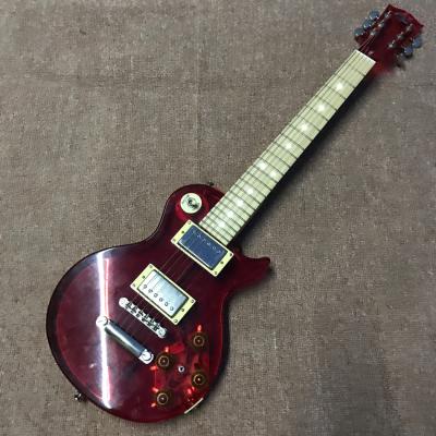 China High quality LED light acrylic electric guitar maple fingerboard, free shipping for sale