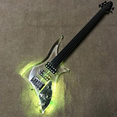 China High quality LED light acrylic electric guitar rosewood fingerboard, free shipping for sale