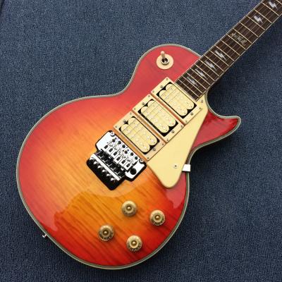 China New arrival Custom LP electric guitar with 3 pickups ,Rosewood Fingerboar & Cherry Sunburst color guitar, Free shipping for sale