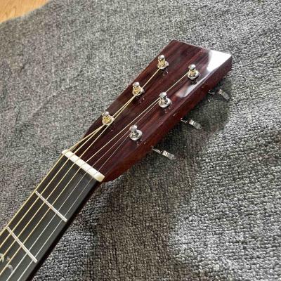 China Custom Solid East Indian Rosewood Back Side OO Parlor Acoustic Guitar in Sunburst Color for sale