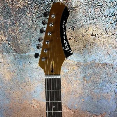 中国 2024 Deluxe Handed Fano Style Relic Electric Guitar Custom Guitar Factory Aged Black Guitar P90 Pickups 販売のため