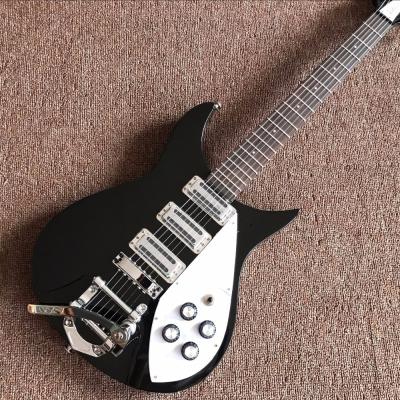 China Wholesale and Hot selling OEM Custom Rickenback style black Electric Guitar for sale