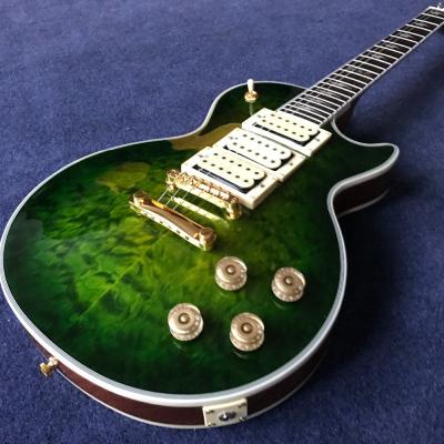China Custom Shop 3 Pickup Ace Frehley green color guitar musical instruments for sale