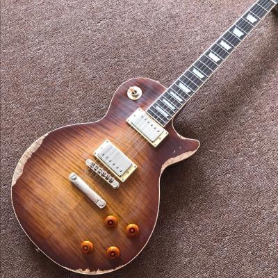 China New style high-quality Custom Shop Limited Gibbons Pearly Gates Standard Relic LP Electric Guitar for sale